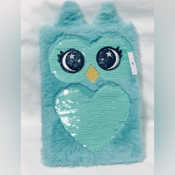 Office | Owl Heart Plush Notebook Green Mint Size 8l X 5 W | Poshmark